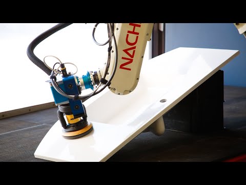 Tutorial: Sanding of a sink with CraftMate and Nachi | Nordbo